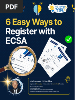 ECSA Registration for Engineering Technologists | PDF | Engineering