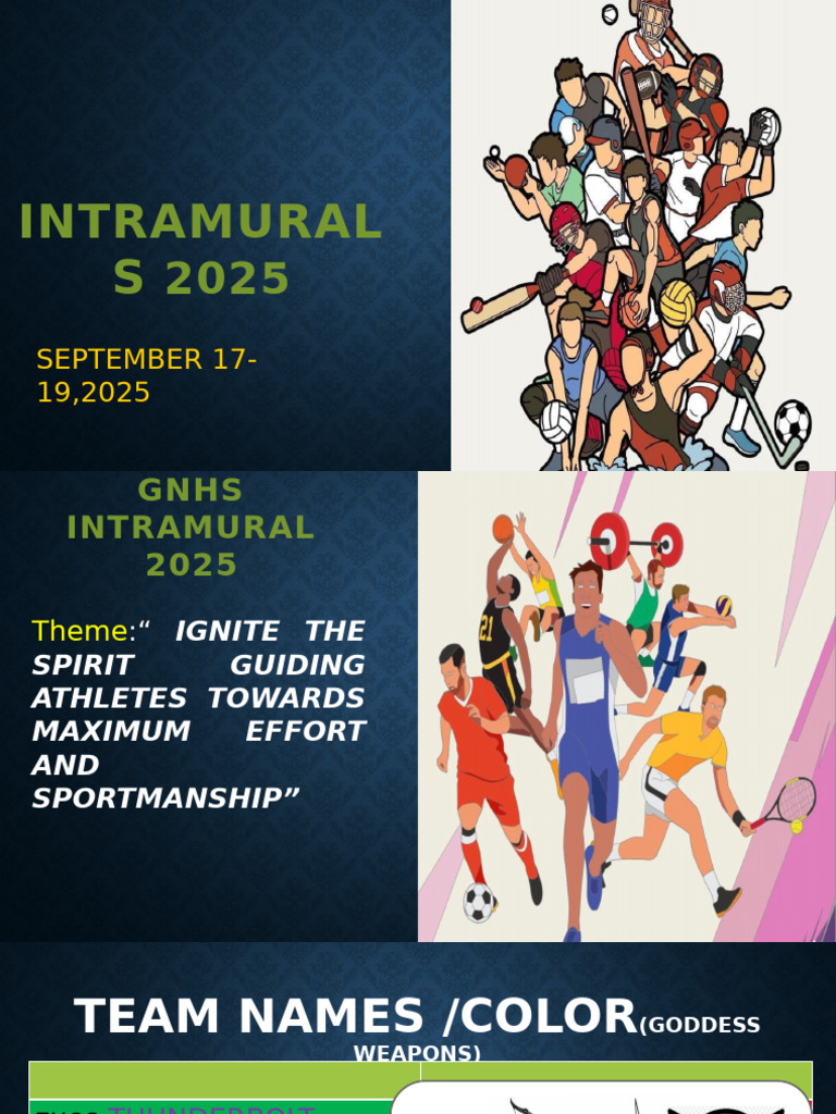 Intramural 2025: Ignite the Spirit | PDF