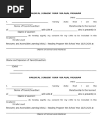 ARAL PArents Consent | PDF