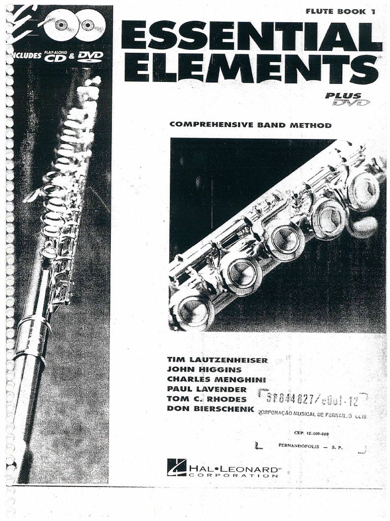 Essential Elements 2000 For Flute Book 1 | PDF