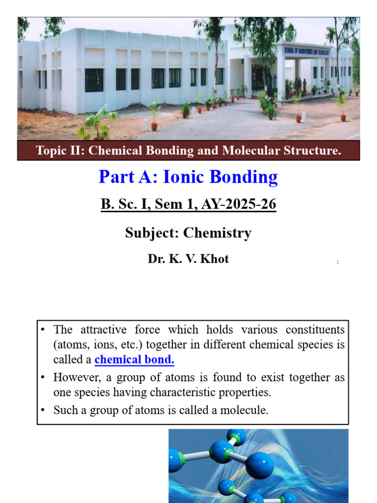 Understanding Ionic Bonding in Chemistry | PDF | Ionic Bonding | Ion