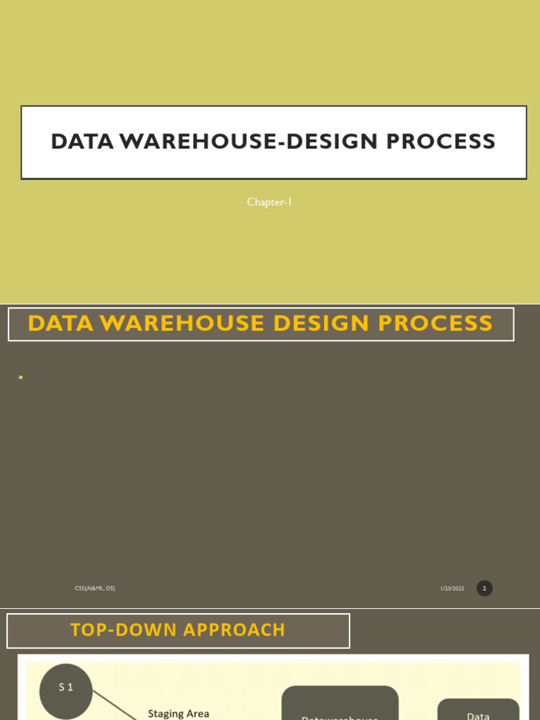 Data Warehouse-Design Process | PDF | Data Warehouse | Databases