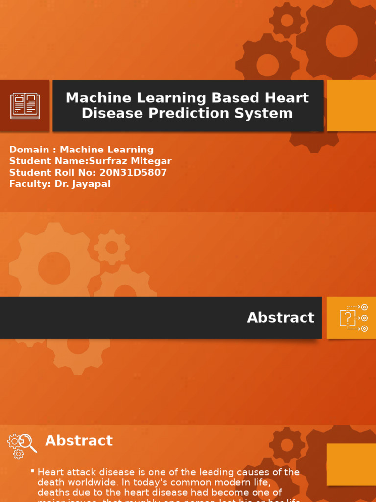 20N31D5807-Machine Learning Based Heart Disease Prediction System | PDF ...