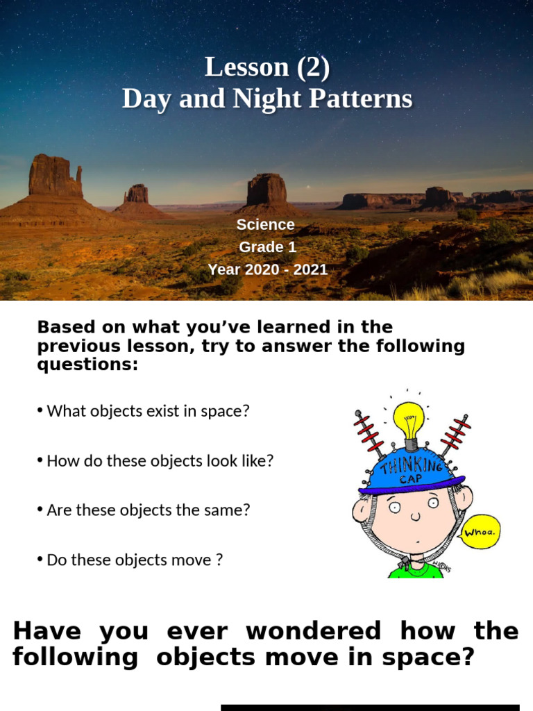Day and Night Patterns for Grade 1 | PDF