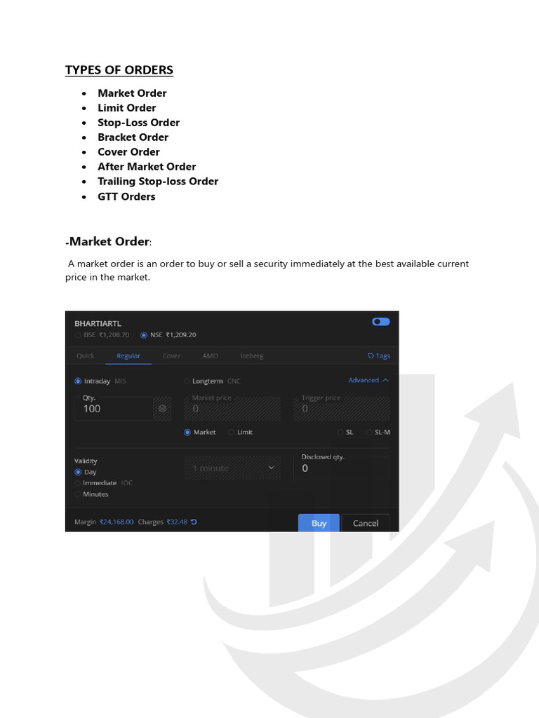 Types of Orders | PDF