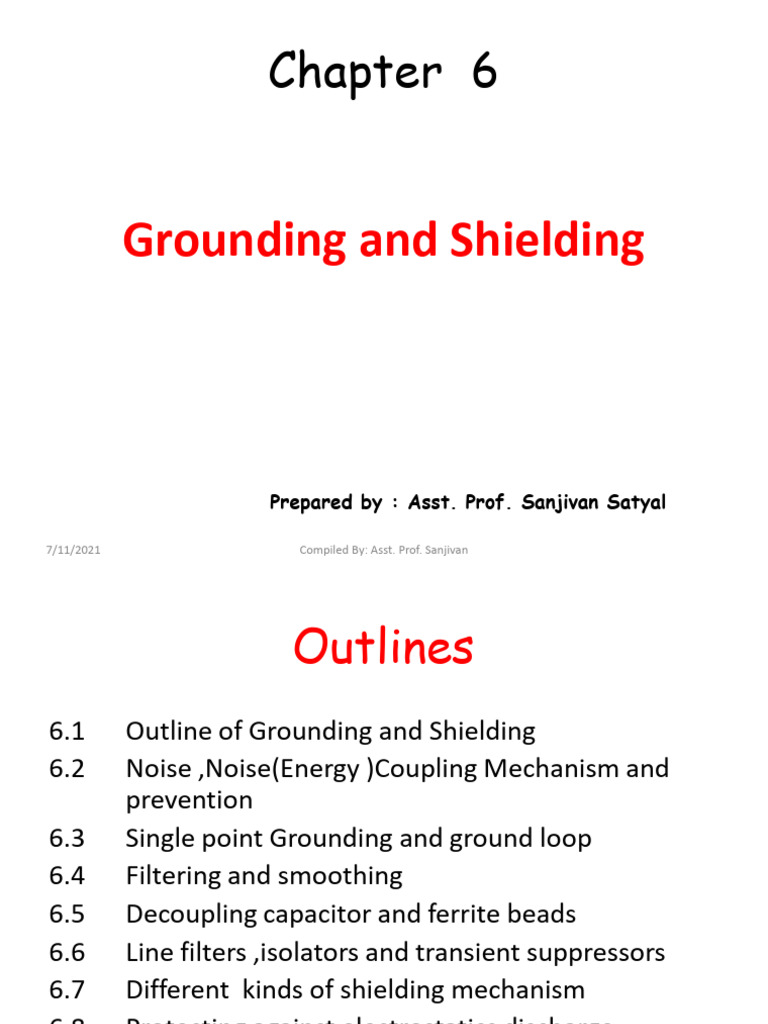 Chapter 6 - Grounding and Sheilding | PDF | Inductance | Capacitor