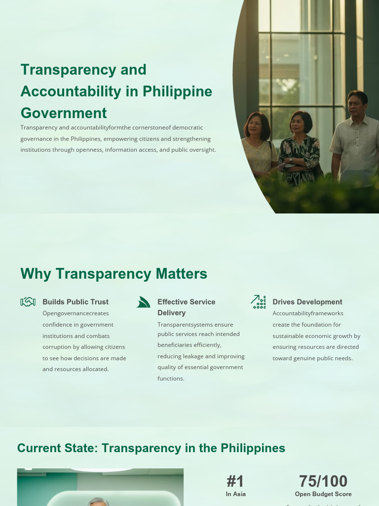 Philippine Government Transparency Insights | PDF | Governance ...