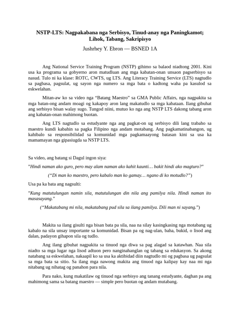 NSTP | PDF