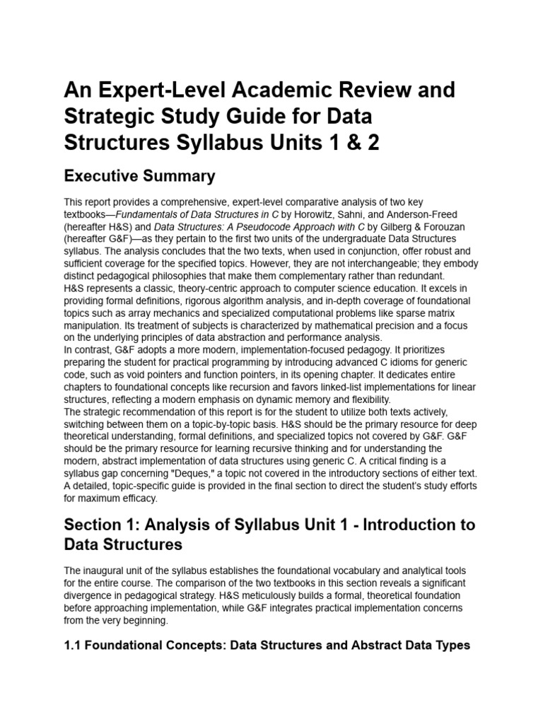 Syllabus Book Coverage Analysis | PDF | Time Complexity | Matrix (Mathematics)