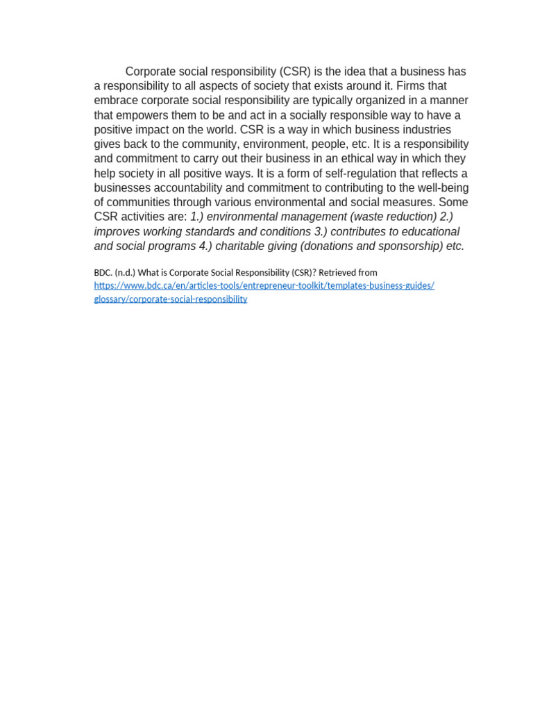 Understanding Corporate Social Responsibility | PDF | Corporate Social ...