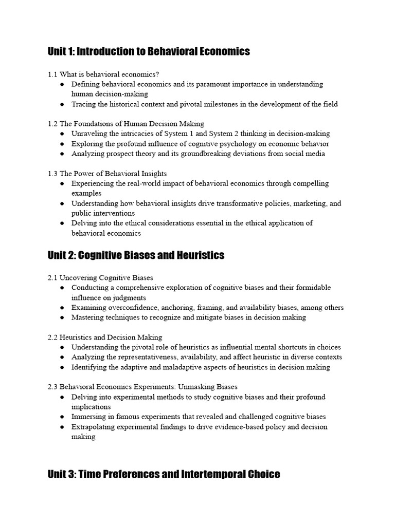 Behavioral Econ | PDF | Behavioral Economics | Well Being