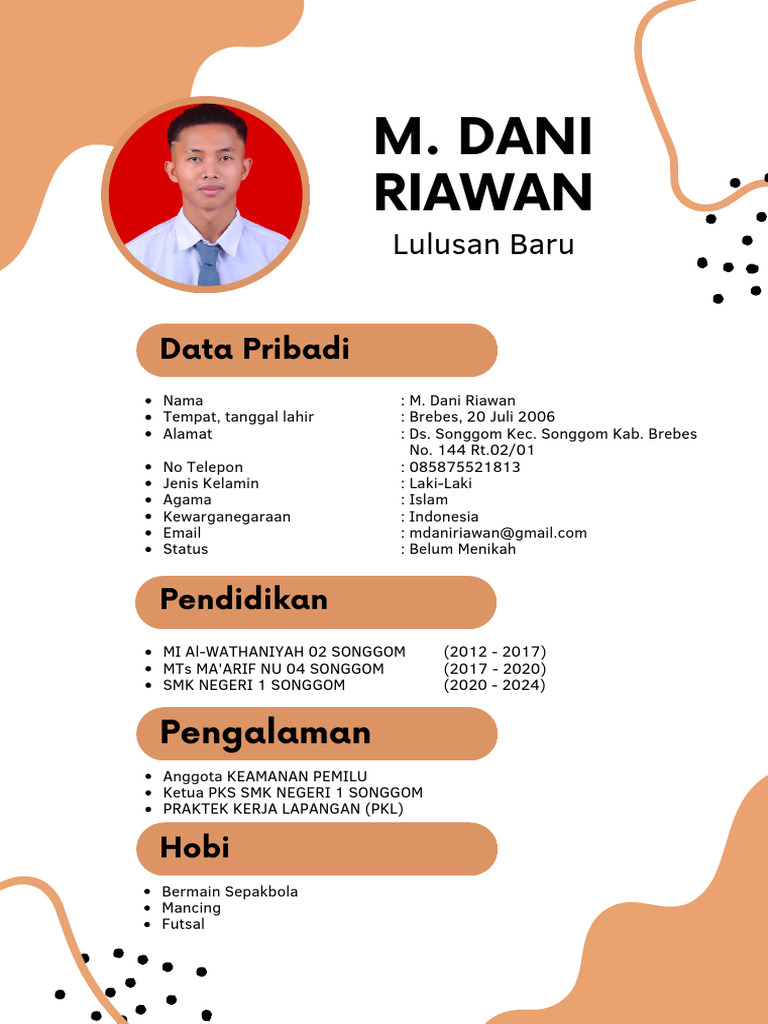 m Dani Riawan_cv (1) (1) | PDF