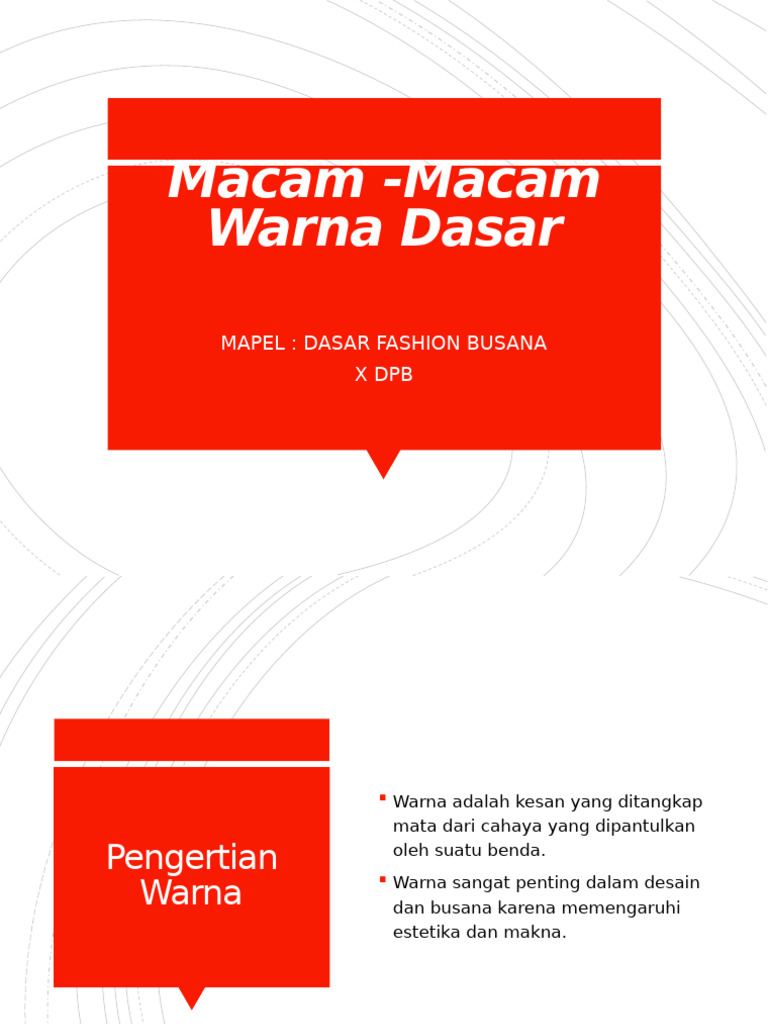 Macam Warna Dasar | PDF
