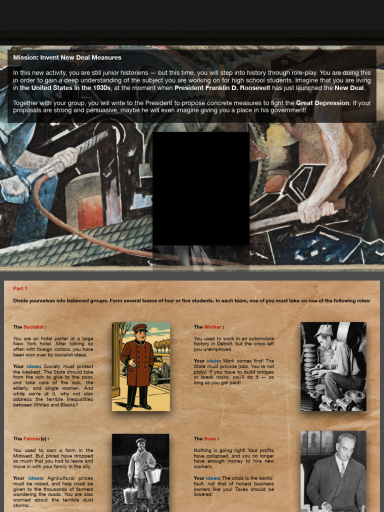 DBQ Great Depression Part 2 - Compressed | PDF | New Deal | Economies