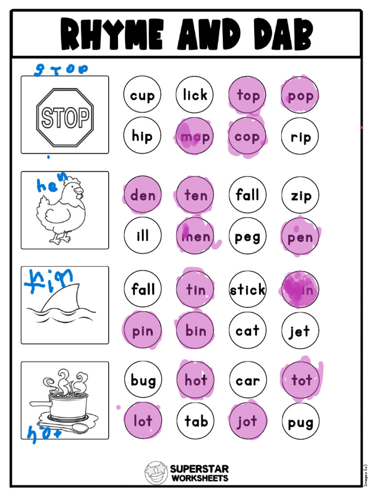 Dab and Rhyme 2-1 | PDF