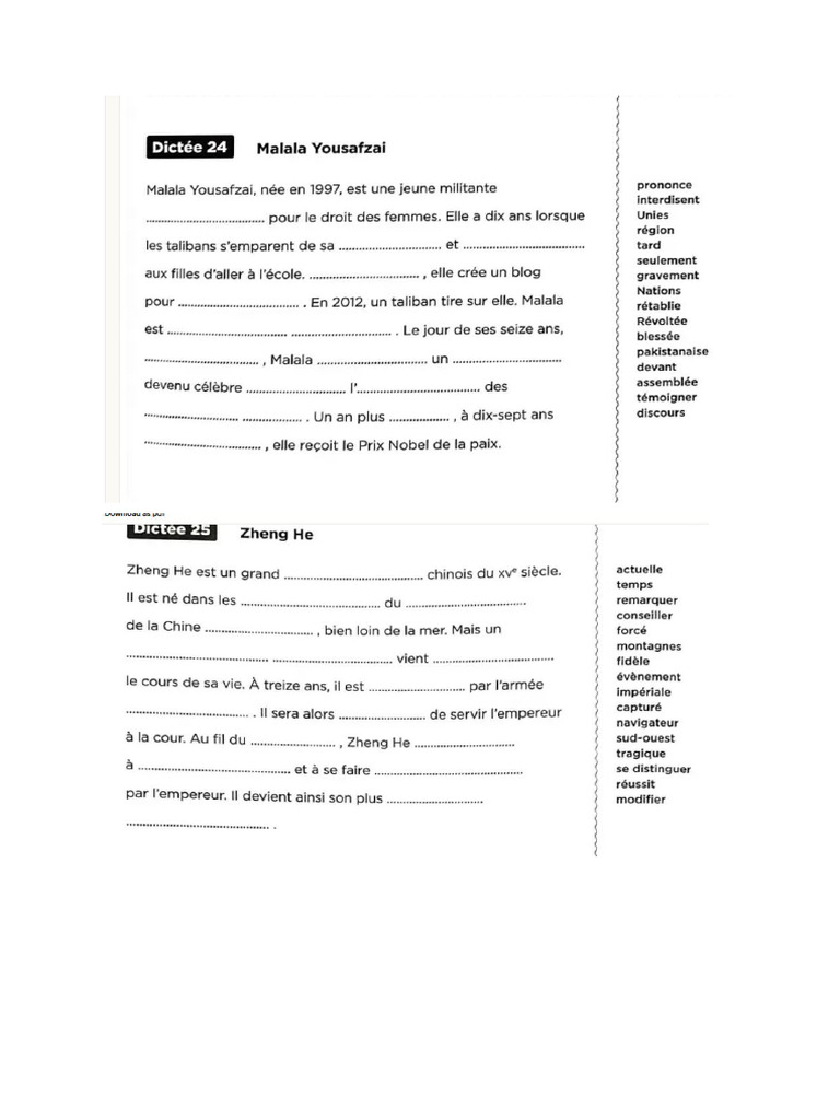 dictée | PDF