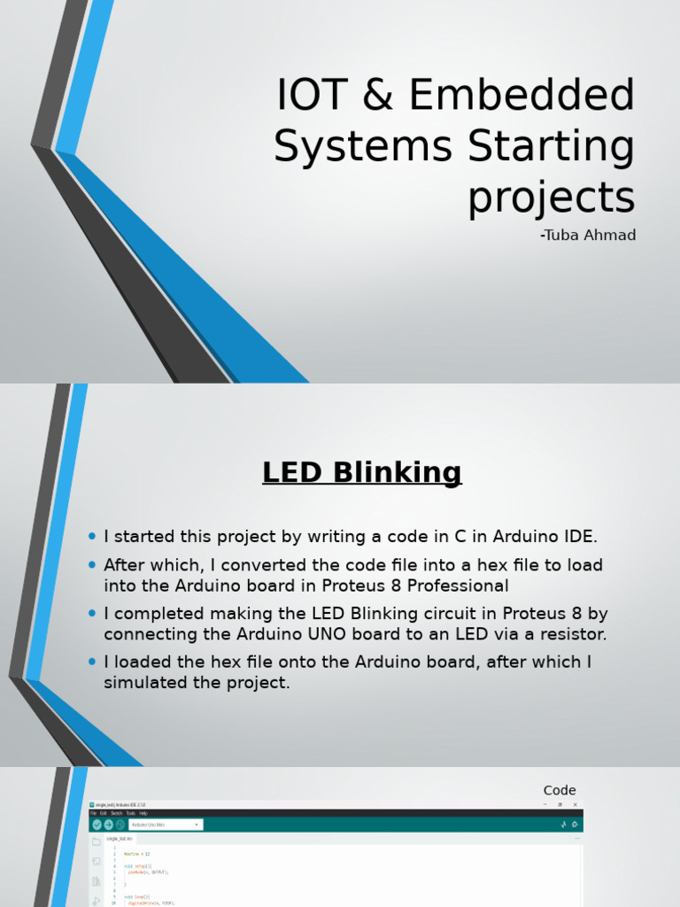 IOT & Embedded Systems Starting Projects | PDF