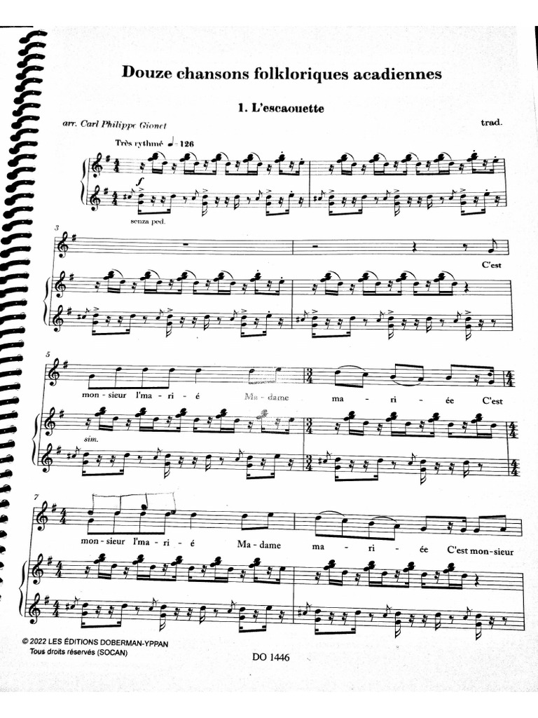 Acadian Folkloriques 1412 | PDF