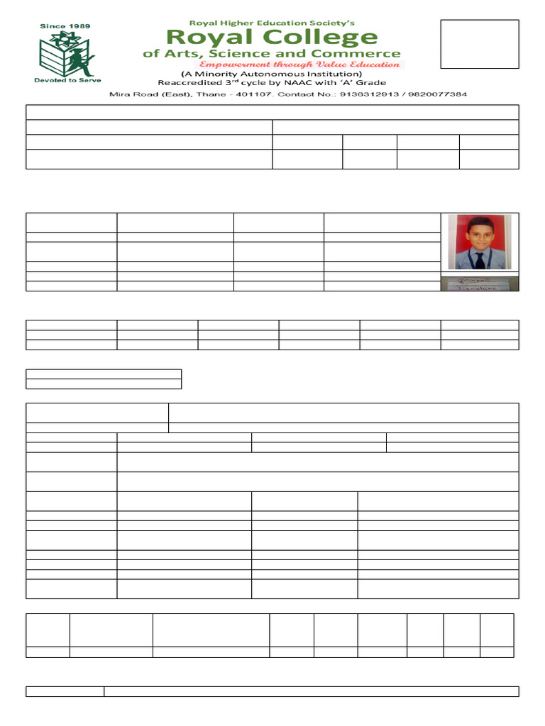 Xi Science - Ansari Mohd Armaan Rahmat Ali Ajmerunnisha - 828 Application | PDF