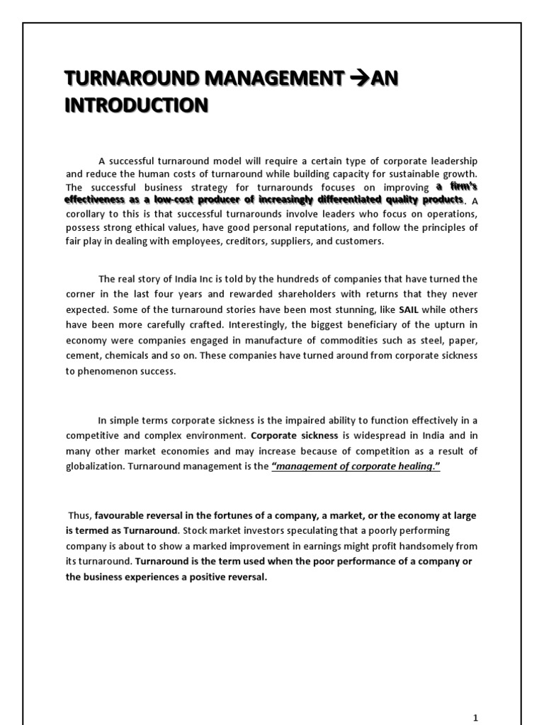 Turnaround Management | PDF | Motorcycle | Honda