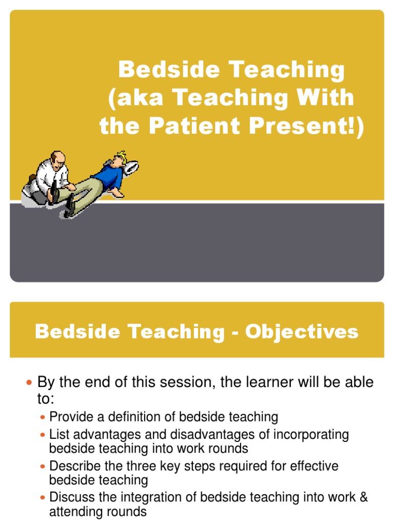 Bedside Teaching BASICS | PDF | Patient | Neuropsychological Assessment