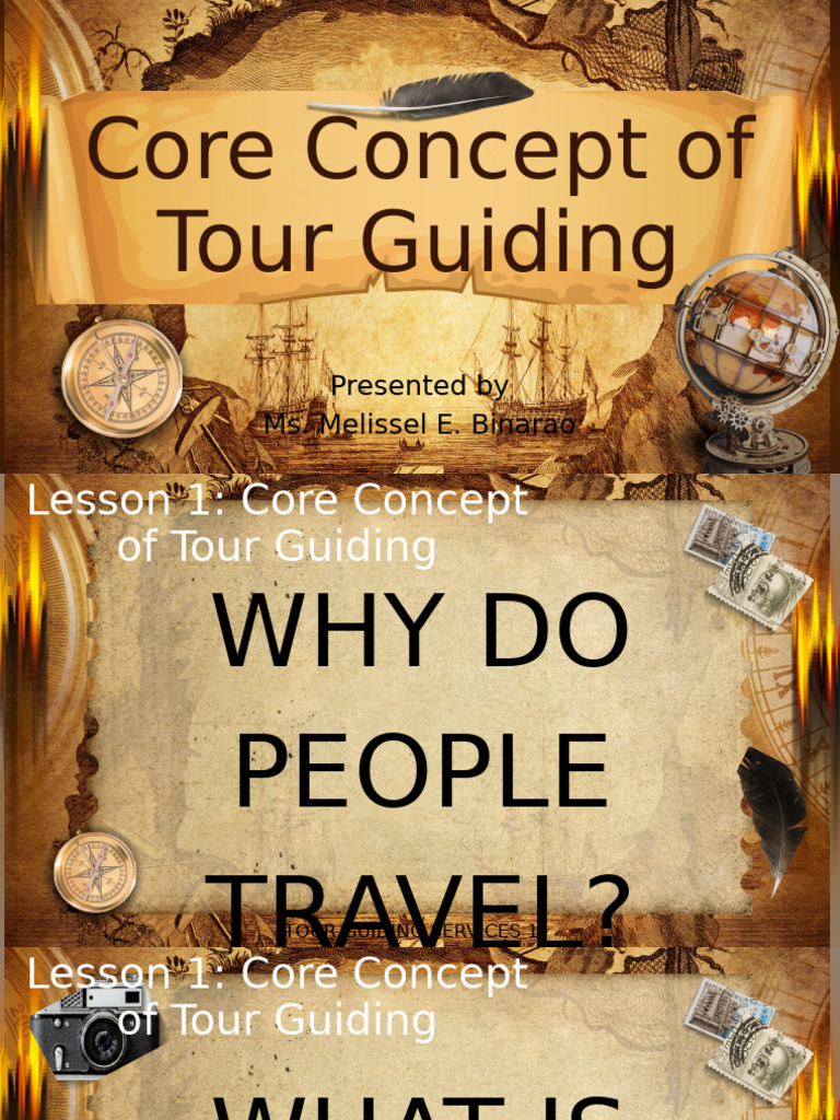Core Concepts of Tour Guiding | PDF | Tourism | Service Industries