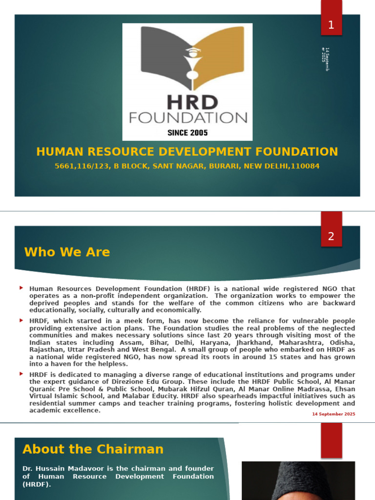 HRDF Presentation - Haryana | PDF