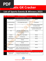 2023 Sports Event Calendar | PDF | Sports | Entertainment