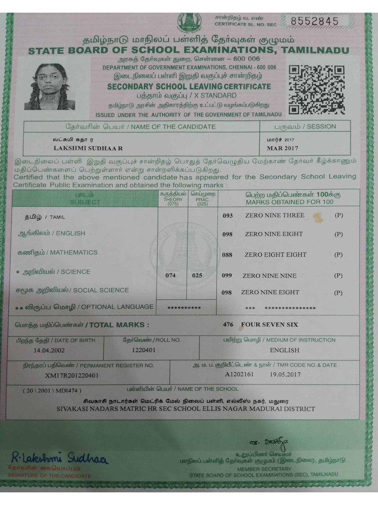 SSC Equivalent Certificate | PDF