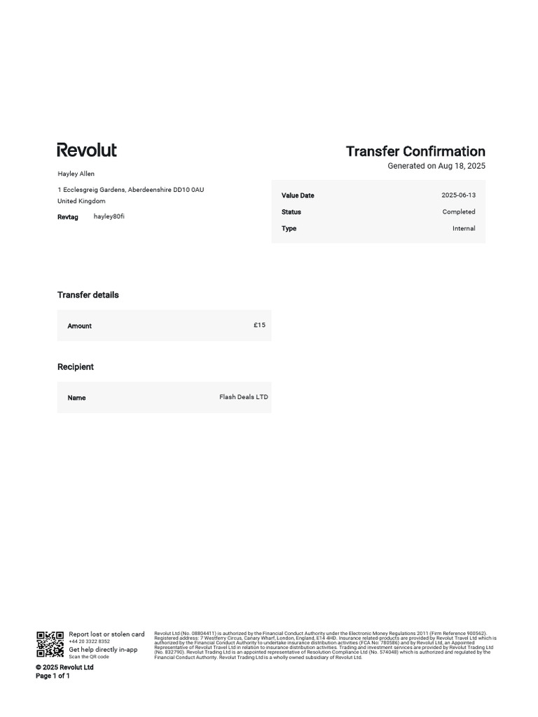 Revolut Statement | PDF