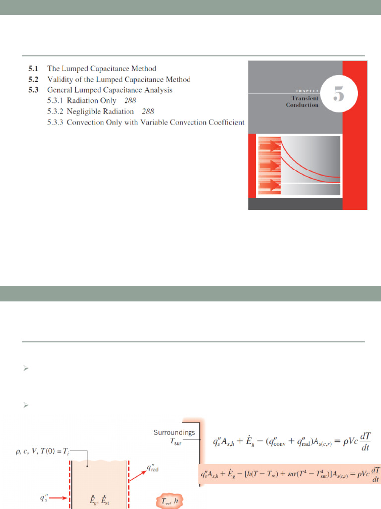 Lumped Capacitance in Transient Conduction | PDF | Thermal Conduction ...