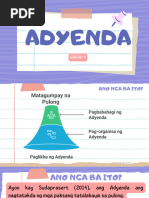 Halimbawa NG Adyenda | PDF