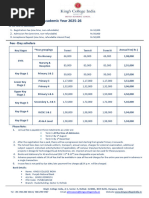 Cambridge Fee Structure 2025 26 | PDF | Fee