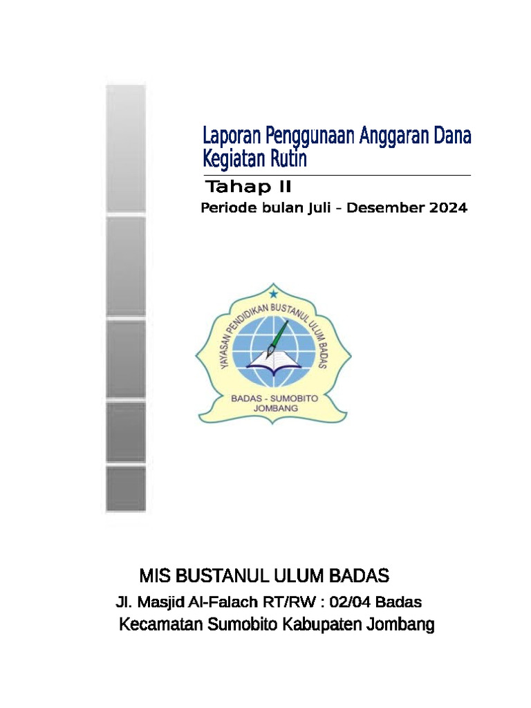 Cover BOS 2024 Kegiatan Rutin | PDF