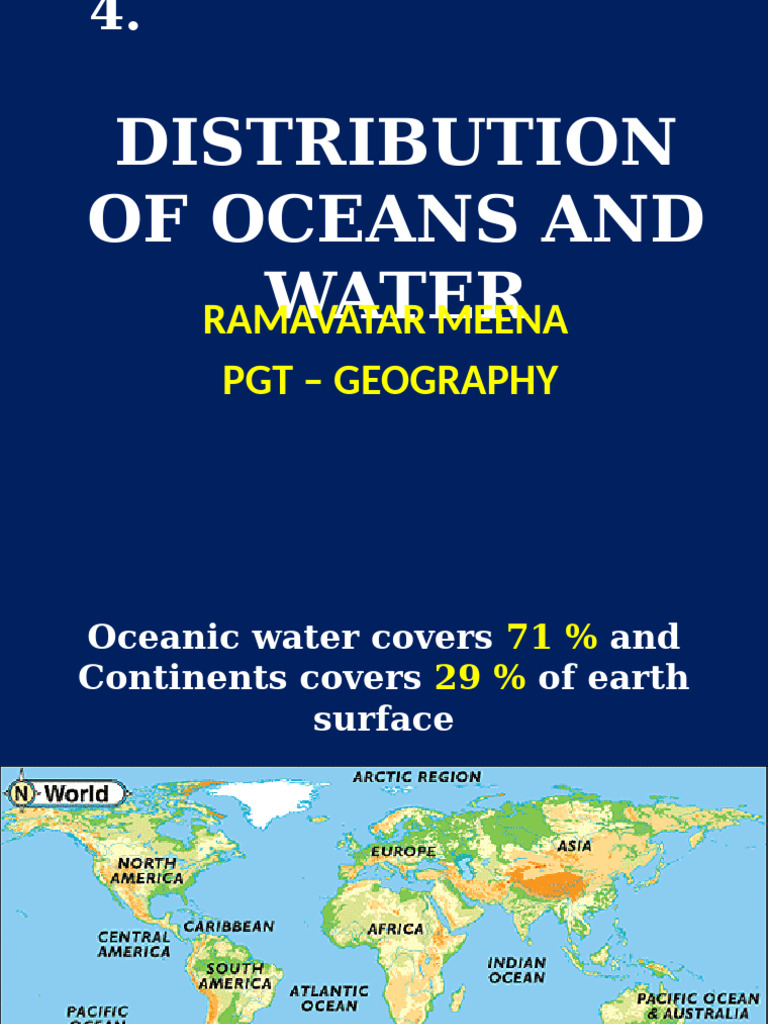 Distribution of Oceans and Water | PDF | Plate Tectonics | Seabed