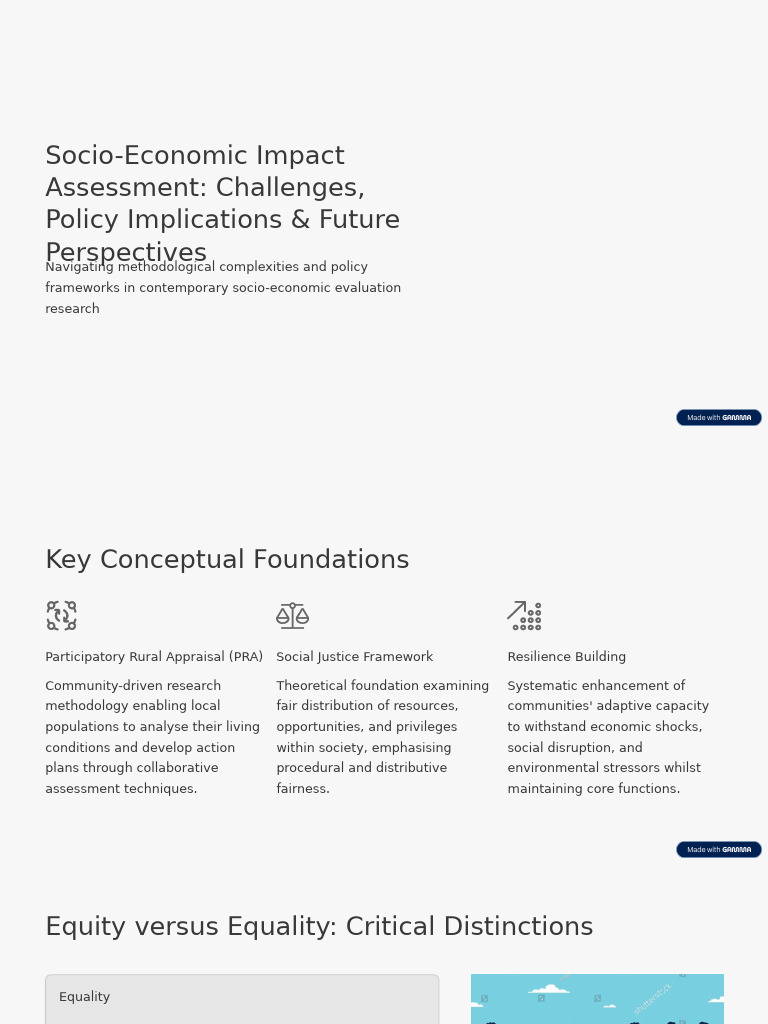 Socio Economic Impact Assessment Challenges Policy Implications and ...