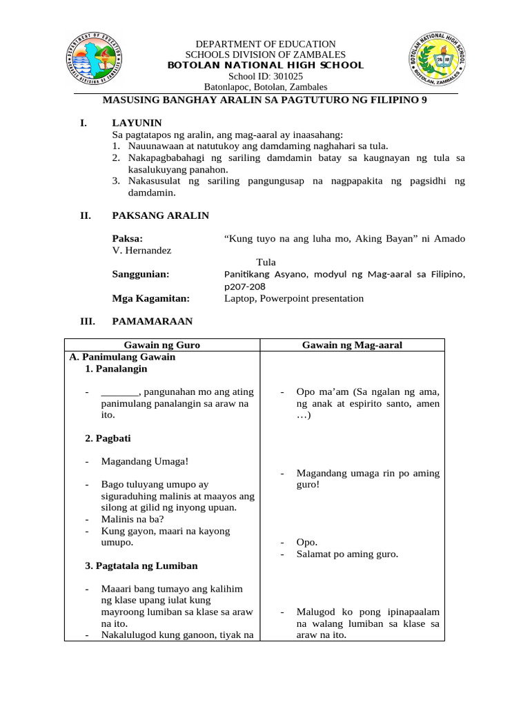 DLP - Aking Bayan | PDF