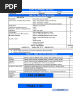 Fall Risk Assessment Form | PDF | Dementia | Medical Specialties