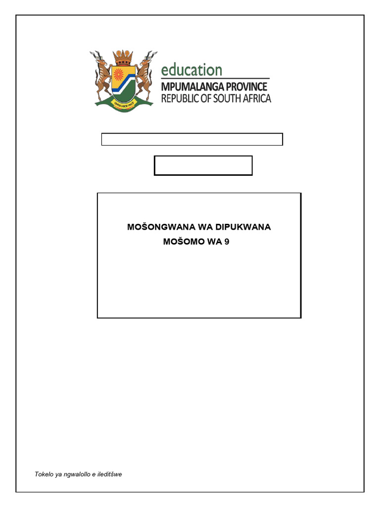 2025 Sepedi HL Task 9 Grade 12 MG Asaemente | PDF