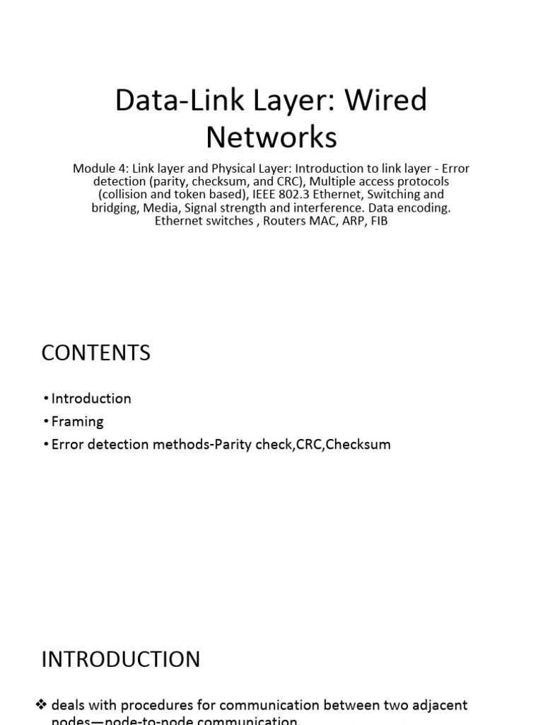 Advanced Computer Network ACN KTU MCA | PDF | Transmission Medium ...