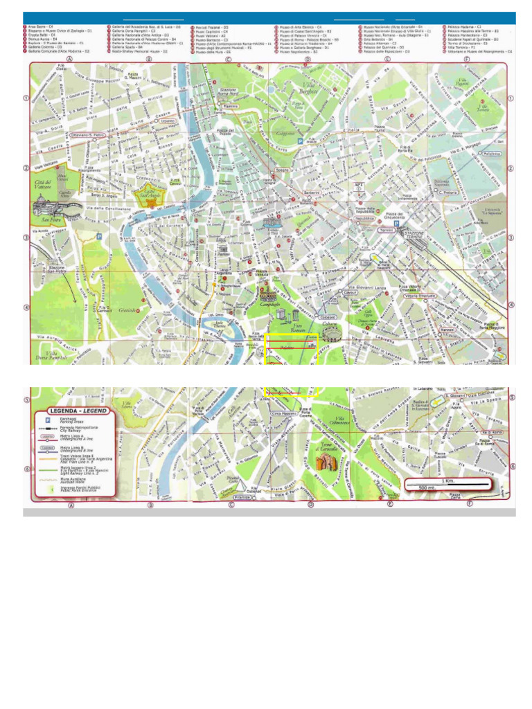 Walking Tours Rome - Map of Rome | PDF