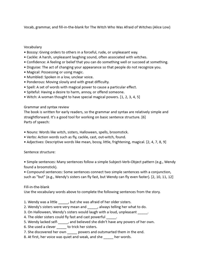 The Witch Who Was Afraid of Witches | PDF