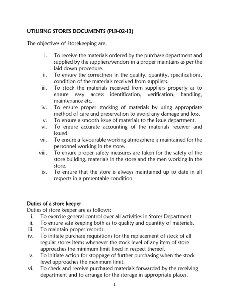 Storekeeping Documentation Overview | PDF | Usb Flash Drive | Flash Memory