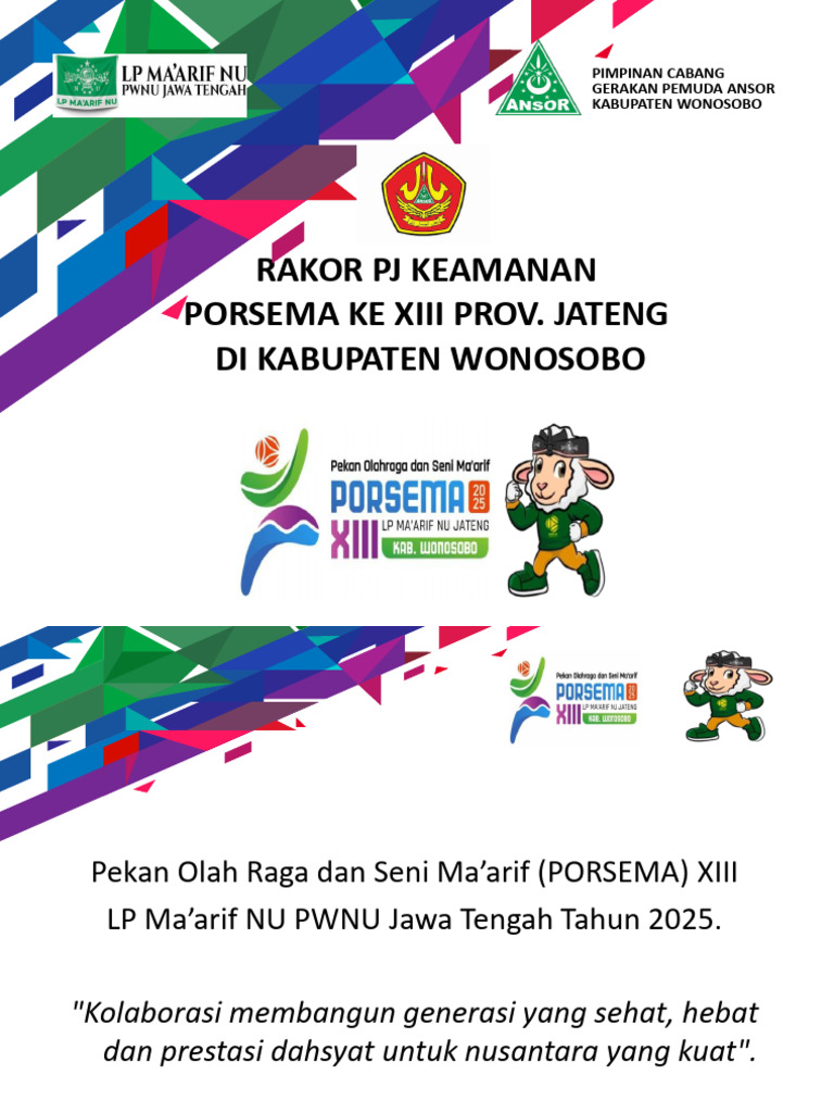 PORSEMA XIII Jateng 2025 di Wonosobo | PDF