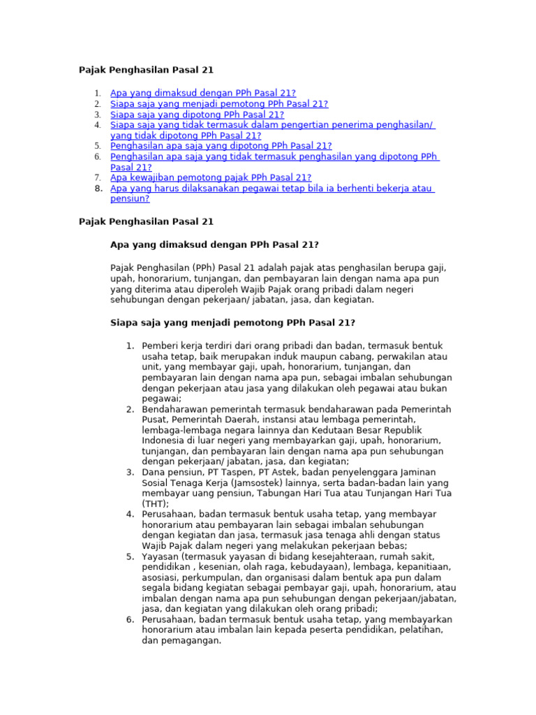 Pedoman prosedur PPh | PDF