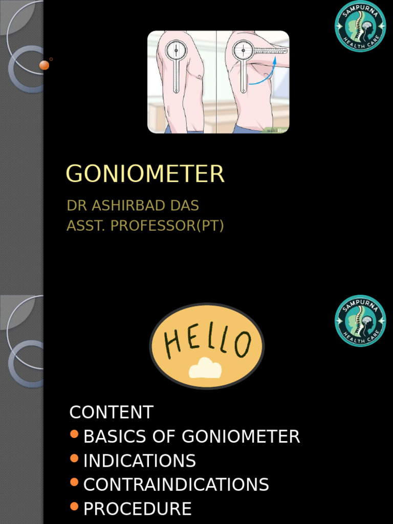 Goniometer Indications and Contraindications | PDF