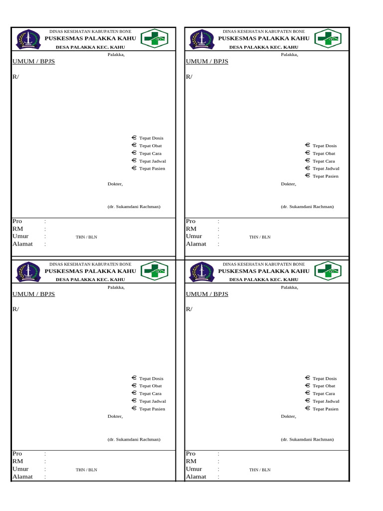Form Hasil Laboratorium | PDF