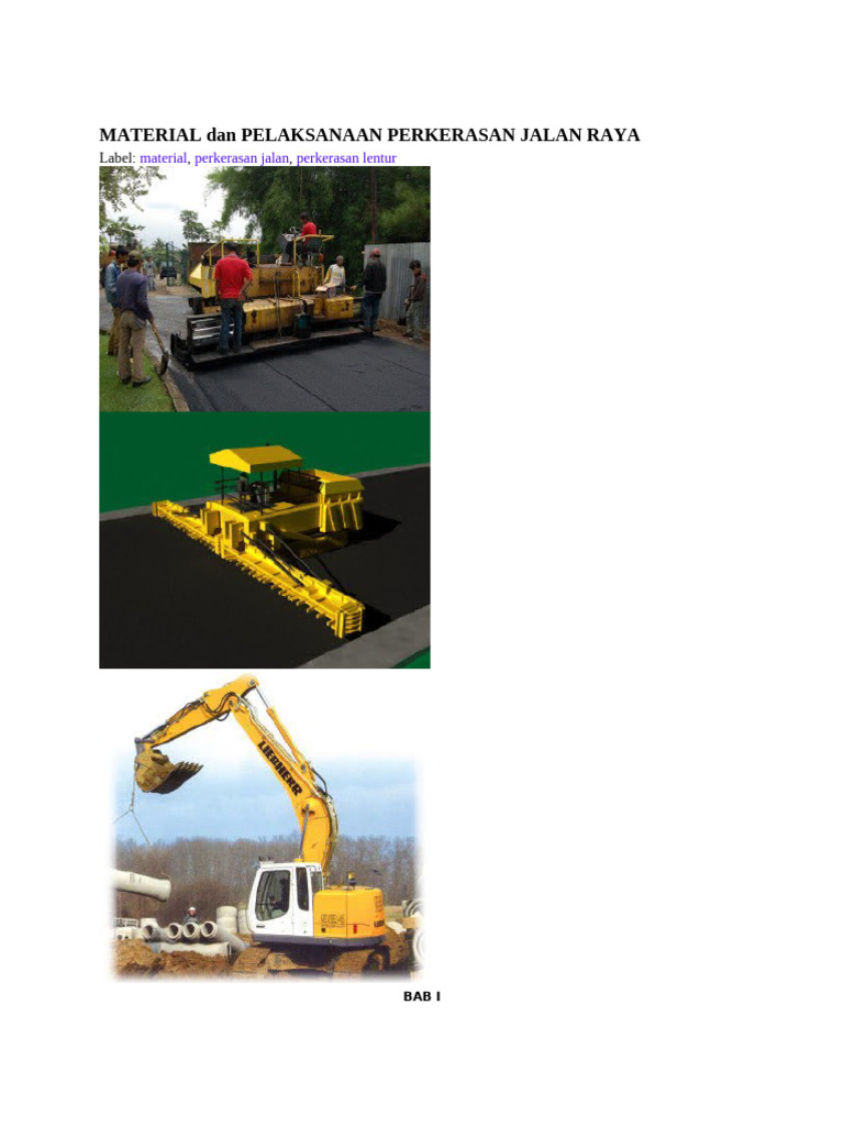 Material dan Pelaksanaan Perkerasan Jalan | PDF