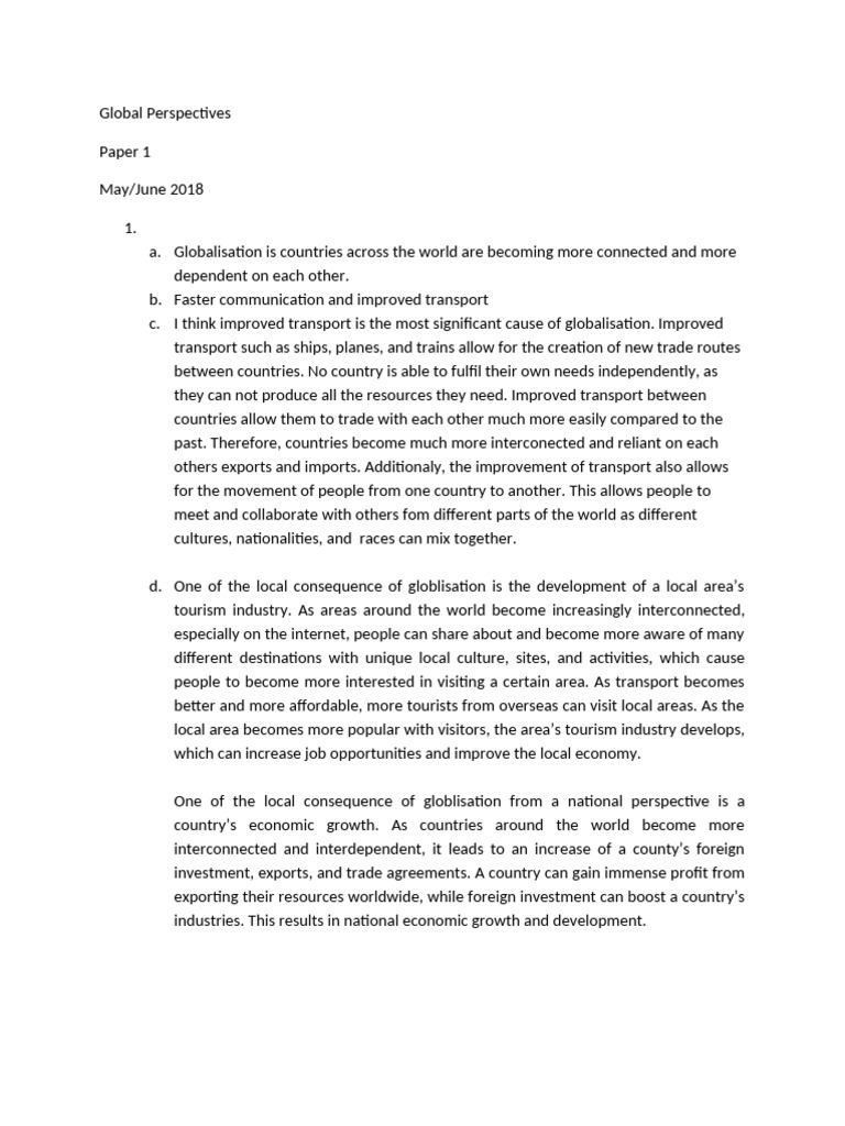 Impact of Globalization on Culture and Economy | PDF | Globalization ...