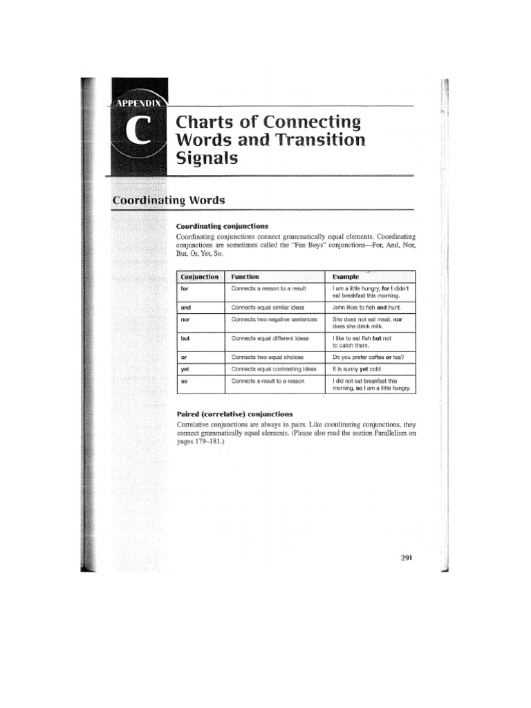 Connecting Words and Transitions Signals | PDF